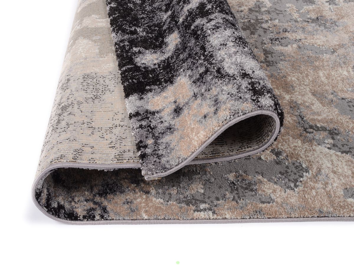 Webteppich Assoro Hellgrau 80 x 150 cm